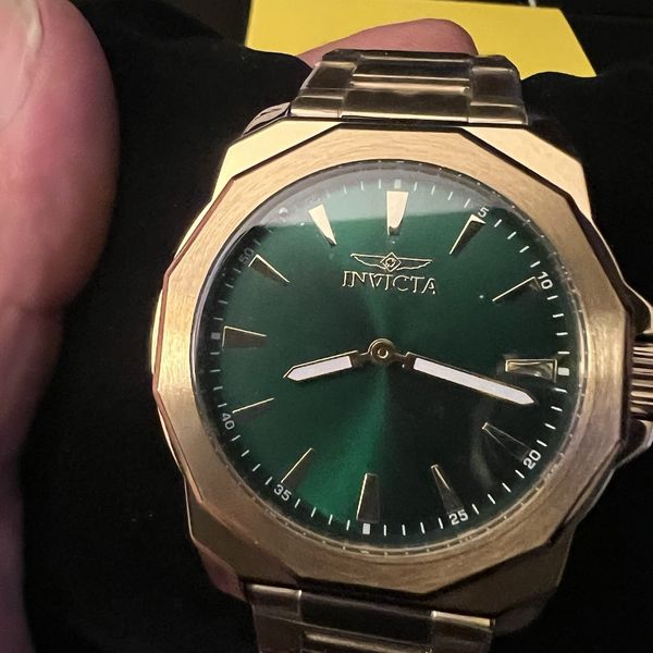 Invicta Speedway Men's Watch - 42mm, Gold (49744) Green Face New ...