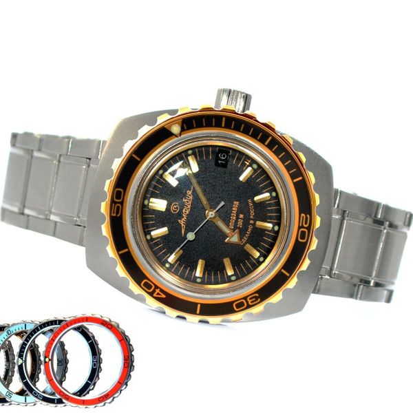 Vostok Amphibia Diver 090679 Automatic Upgraded Custom S Steel Bezel ...