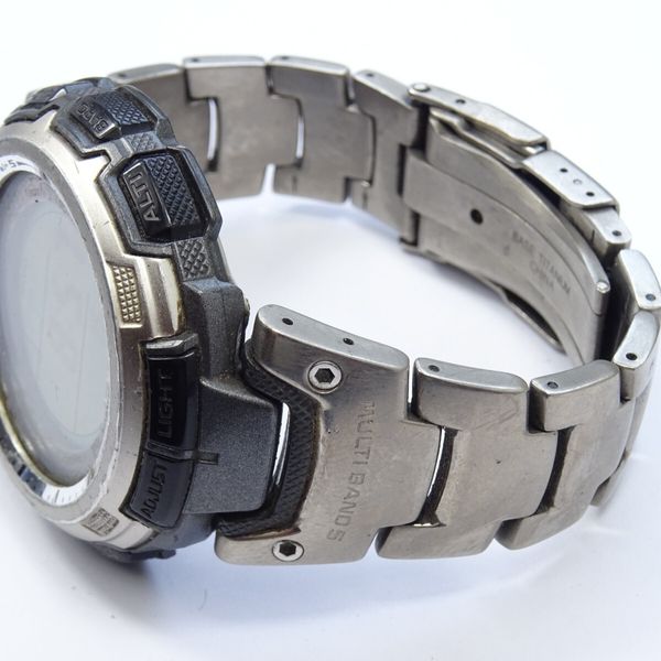 Casio PRW-1300T Titanium Pro Trek Tough Solar Men's Watch READ ...