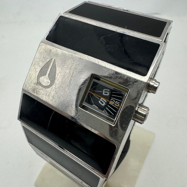 Vintage Nixon The Rotolog "Direct Time" Black Surf Analog Men's Watch ...