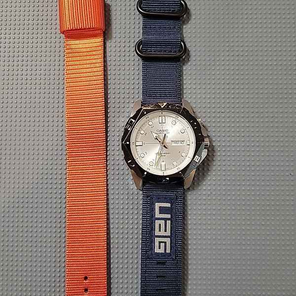 Men's Casio MTD-1080 Illuminator Watch. New Battery & Maratac Band ...