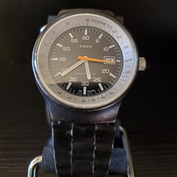 Iconic Vintage 1978 Timex 'Black Max' Manual Wind Watch on Original ...