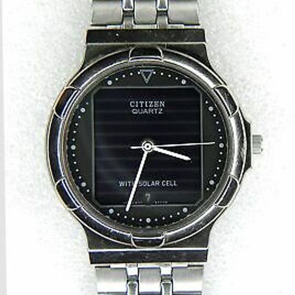 1980: Citizen With SOLAR CELL 37-6XXX Kal 4110 Eco-Drive Uhr Datum Akku ...