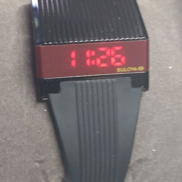 Bulova Computron Archives Series 98C135 Red LED Watch Near Mint, New ...
