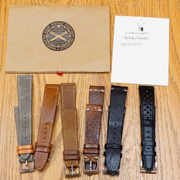 [WTS] Vintage-styled Watch Straps - Bulang & Sons, Heuerville | WatchCharts