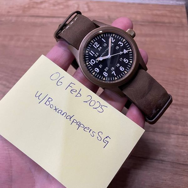 [WTS] Hamilton Khaki Field Bronze 38mm Gorgeous Patina! | WatchCharts ...