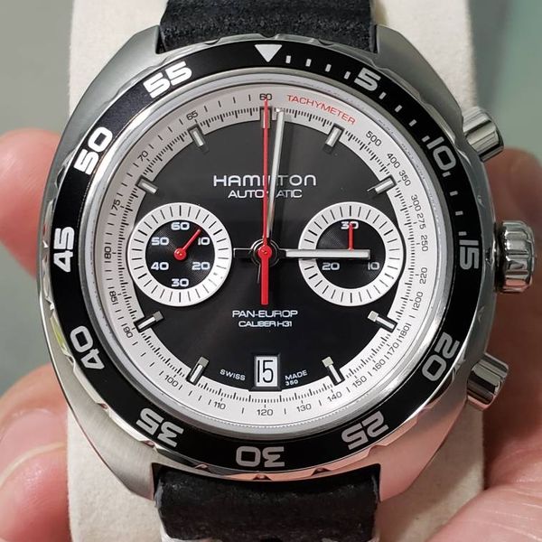 FS: MINT Hamilton Pan Europ Chrono (black dial) | WatchCharts Marketplace