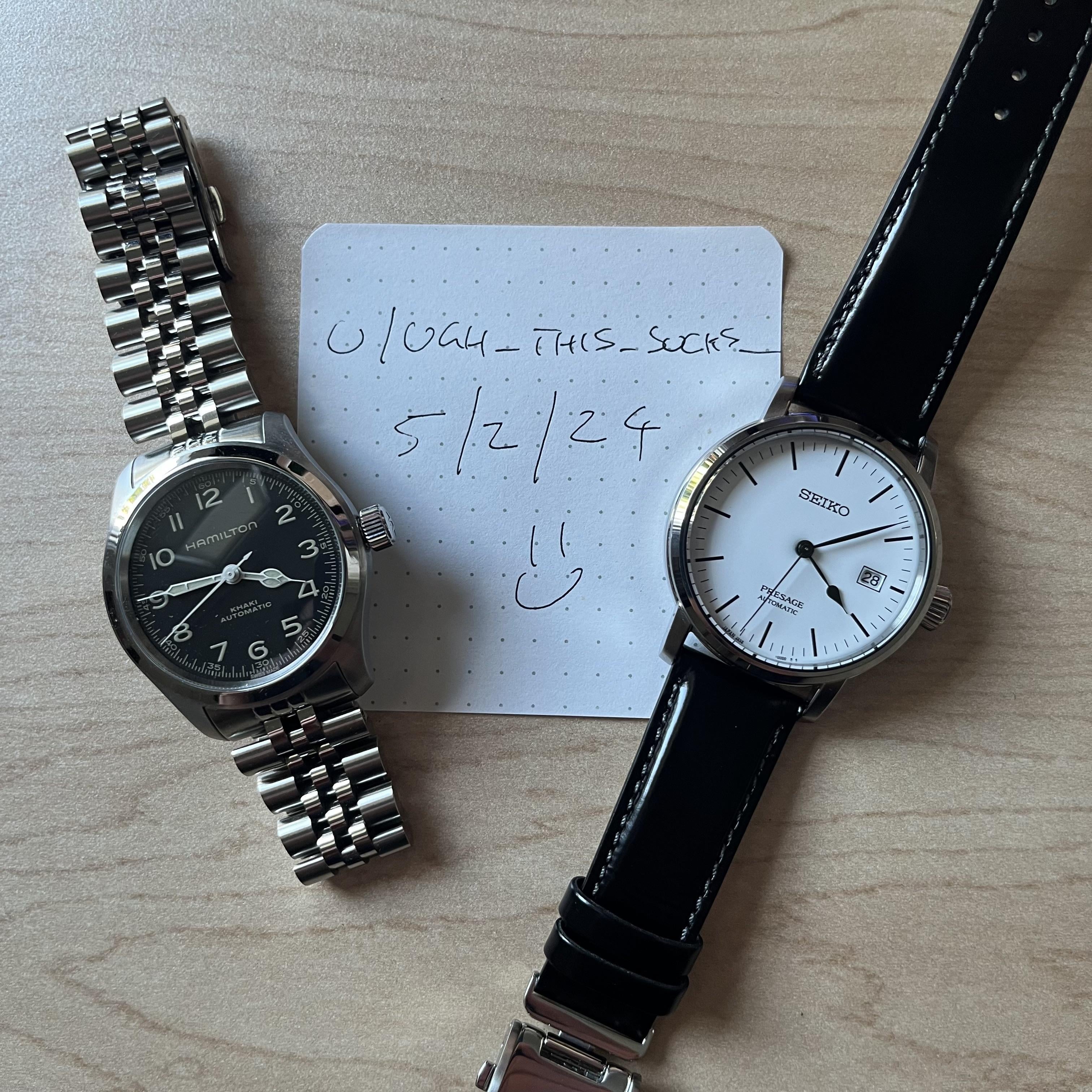 [WTS] Affordable Luxury: Seiko SPB113, Hamilton Murph 38 w/ Uncle ...