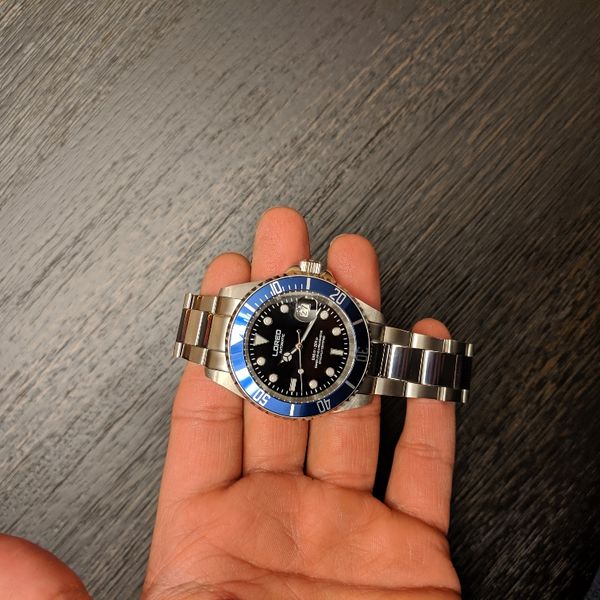 Loreo submariner homage black dial auto- | WatchCharts