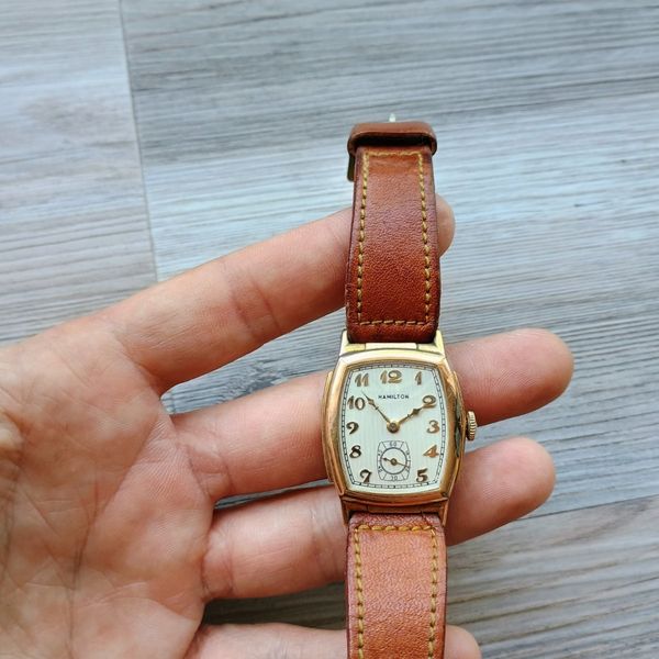 Vintage Hamilton 987a Mechanical Mens Watch Gold Filled Runs ...