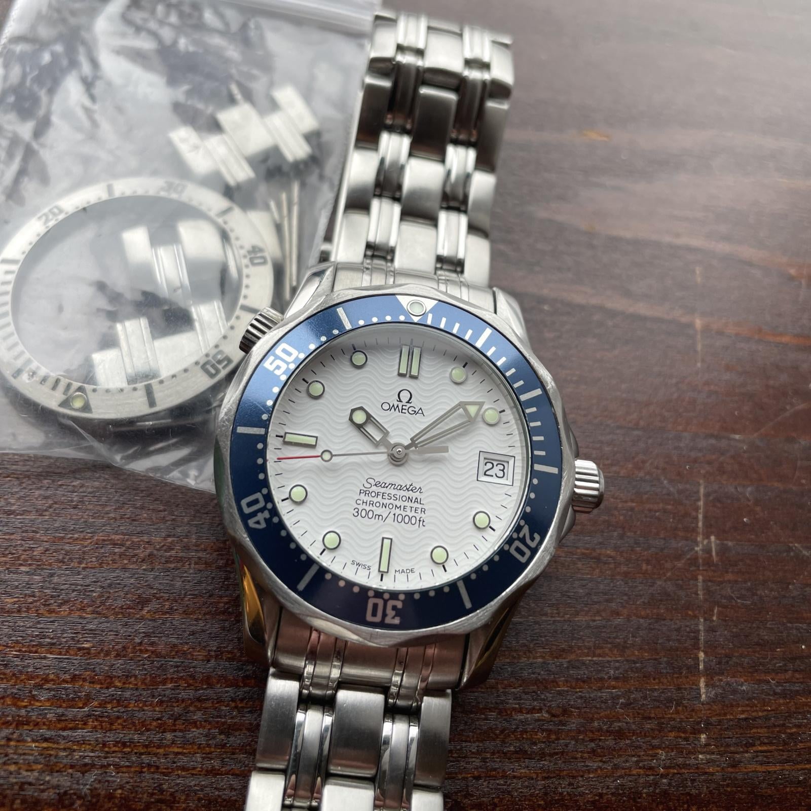 [WTS] Omega Seamaster Pro 2552.20 mid size 36mm auto white wave dial w ...