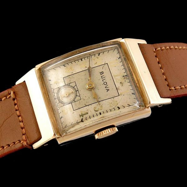 Vintage 1947 Men's Bulova Douglas 21 Jewel 8AE Gold Filled Wrist Watch ...