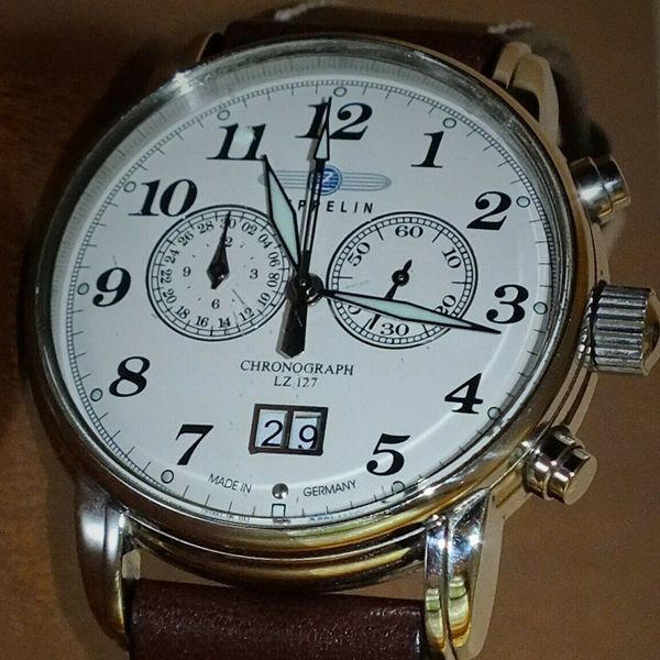 ZEPPELIN LZ127 Special Edition Lufthansa Big Date Quartz Men's ...