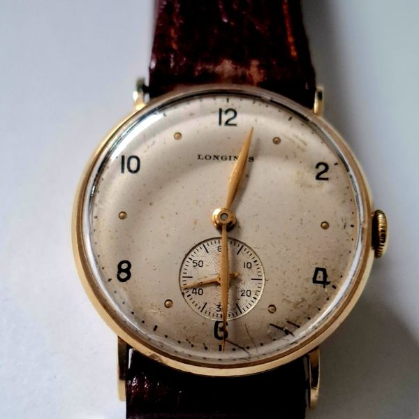 Longines Vintage 14k Solid Gold 1945 Cal.23M? Caseback Engraved Working ...