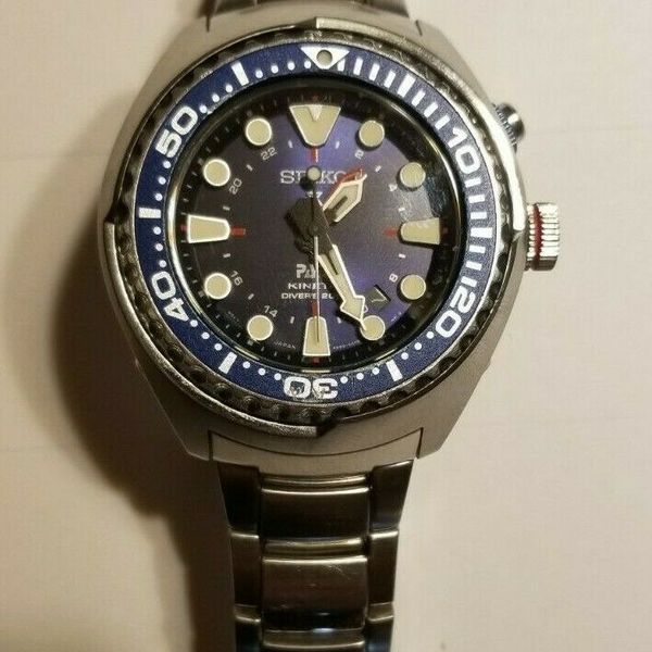 Seiko 5M85-0AB0 SUN065 kinetic GMT shrouded tuna 200m sapphire SPECIAL ...