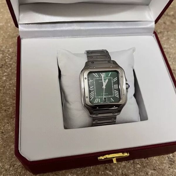 Cartier Santos de Cartier Hunter Green Face | WatchCharts Marketplace
