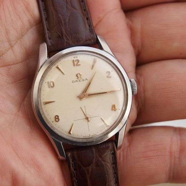 SOLD Oversize 1954 Omega 266 manual wind Stainless steel case, original ...