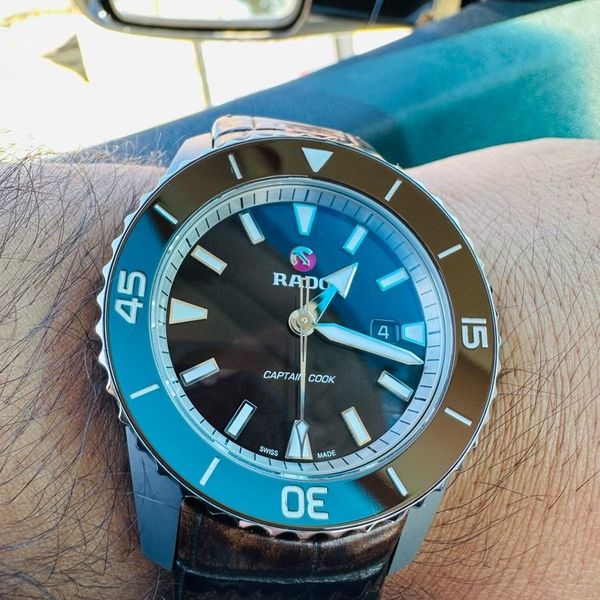 45mm Titanium Brown Rado Hyperchrome Captain Cook | WatchCharts Marketplace