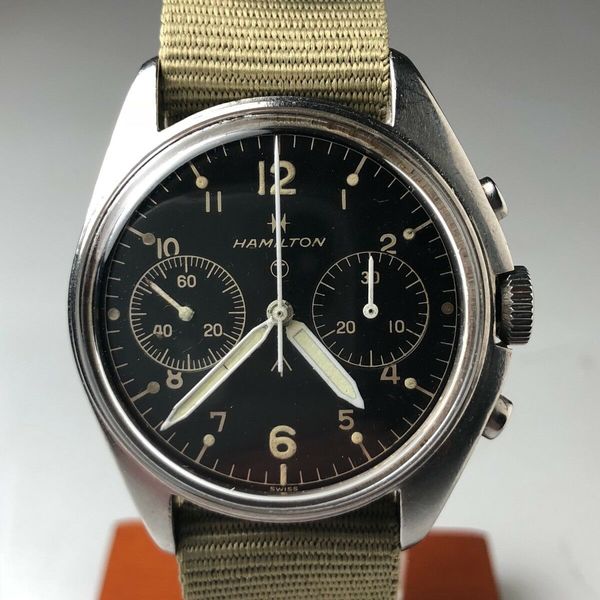 Vintage British RAF military issue Hamilton Chronograph "Fabulous Four ...
