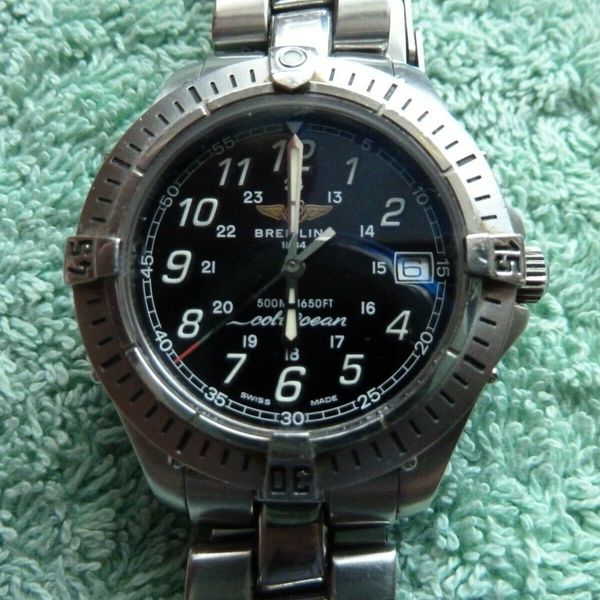 Breitling Colt Ocean A64350 Stainless Steel Men's Quartz Watch - NEW ...