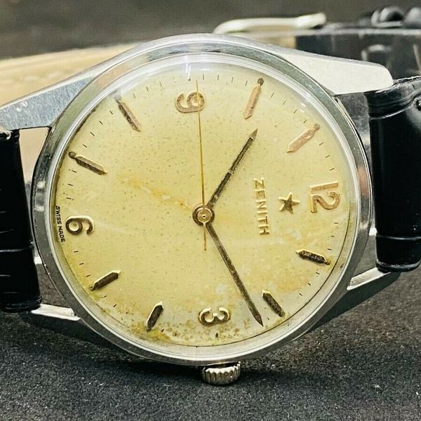 Authentic Swiss Made Zenith Cal.2522 Hand-winding Classic Slim Case Men ...