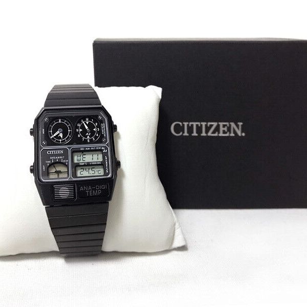 CITIZEN ANA-DIGI TEMP JG2105-93E Black Mens watch from Japan NEW ...