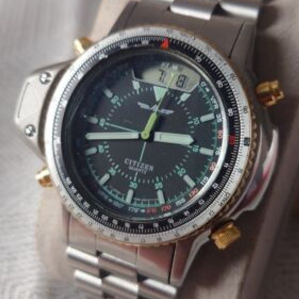 Vintage Citizen Promaster Aerochron C046-088522 Barometer/Altimeter ...