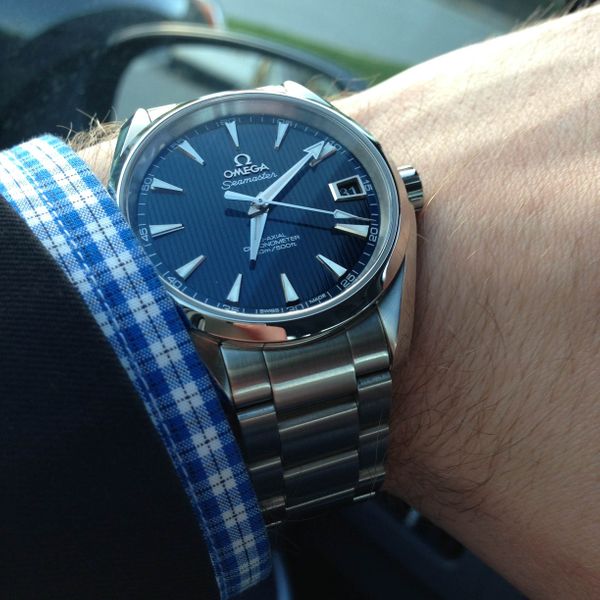 Omega Seamaster Skyfall Aqua Terra 38.5mm Blue 8500 | WatchCharts