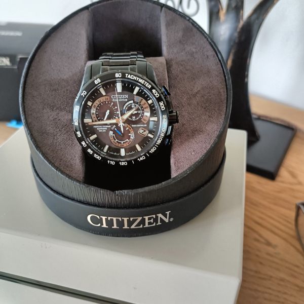 Citizen Eco-Drive AT4007-54E Radio Controlled Black Watch | WatchCharts ...