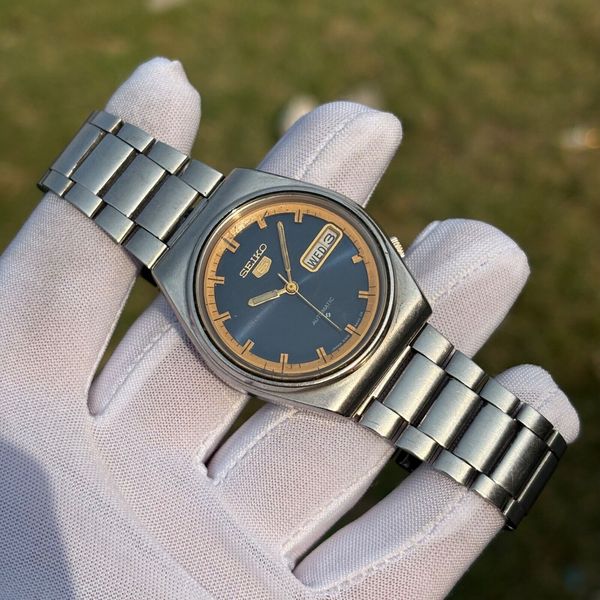 Vintage Seiko 5 Automatic Beautiful Blue Dial Japan Made Men Watch 6309-6160 | WatchCharts ...