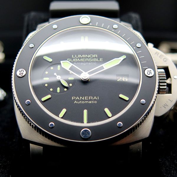 FS: Panerai PAM 389 LUMINOR 1950 SUBMERSIBLE-AMAGNETIC-CERAMIC BEZEL-P ...