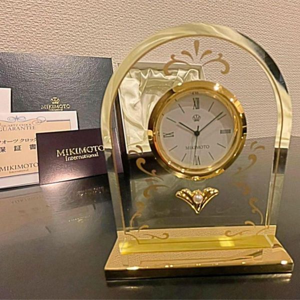 Mikimoto akoya pearl table clock | WatchCharts Marketplace