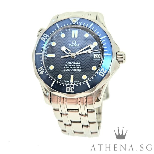OMEGA SEAMASTER DIVER 300M STEEL 36MM “BLUE WAVE DIAL” AUTOMATIC 2551. ...