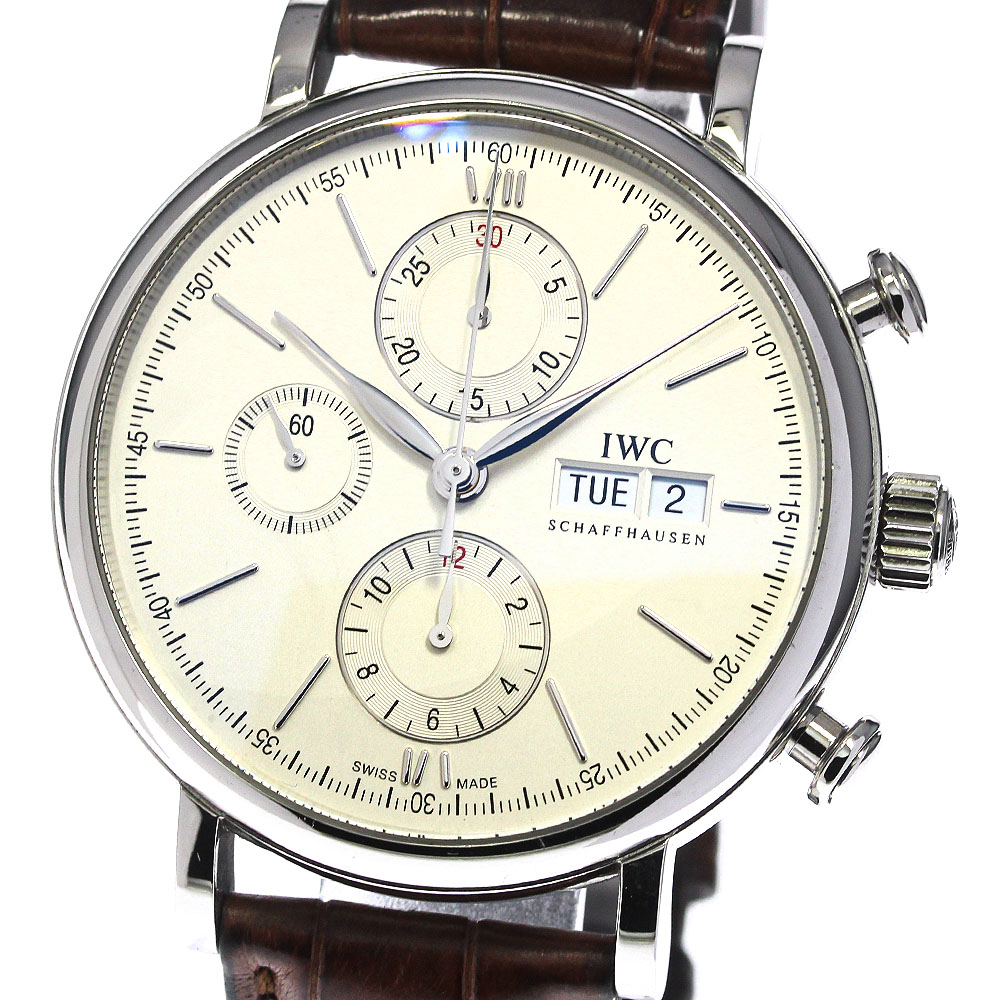 [IWC SCHAFFHAUSEN] IWC Portofino Chronograph Day Date IW391007 Automatic Men's_731525 [Used ...