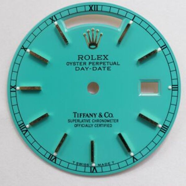 Rolex x Tiffany Watch Dial turquoise blue Day-Date for Ref.18038 18238 ...
