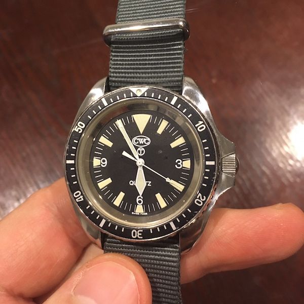 1996 CWC Diver Royal Navy/Marines, Tritium Dial with Nice Patina ...