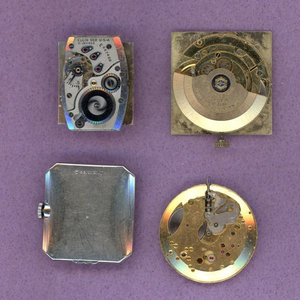 ELGIN, LORD ELGIN, LORETT, JULES JURGENSEN ~ WRISTWATCH WORKS LOT ~ SET ...