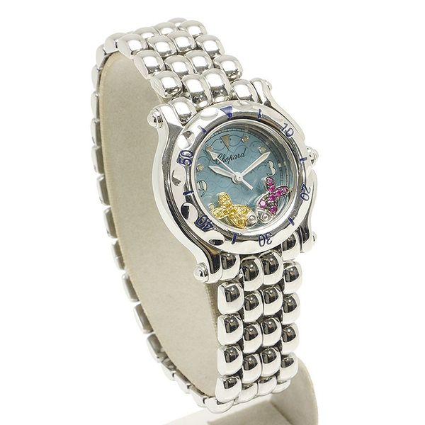 Wristwatch Chopard 27/8923-402 Happy Sport Happy Fish 26mm Stainless steel USED | WatchCharts ...