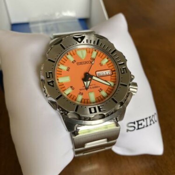 Seiko Prospex Orange Monster Watch - SKX781 | WatchCharts Marketplace