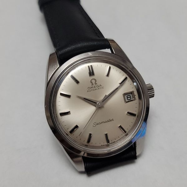 VINTAGE OMEGA SEAMASTER SILVER DIAL STAINLESS STEEL AUTOMATIC DATE ...