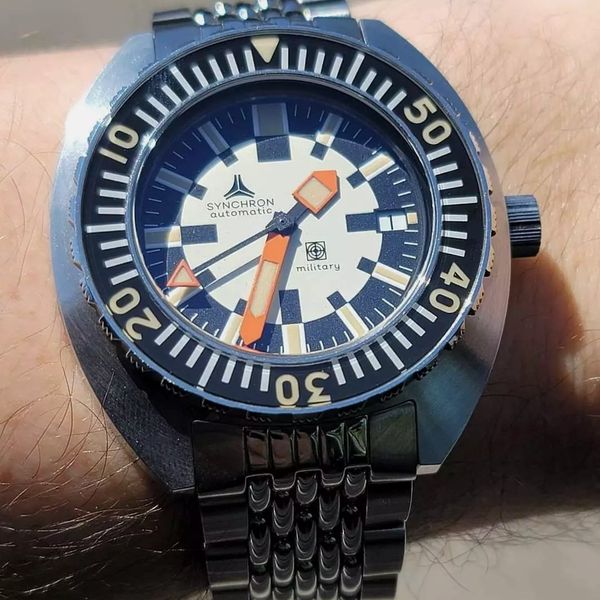 Synchron Military - Doxa Army Sub Homage Watch - ETA 2824 - Limited to ...