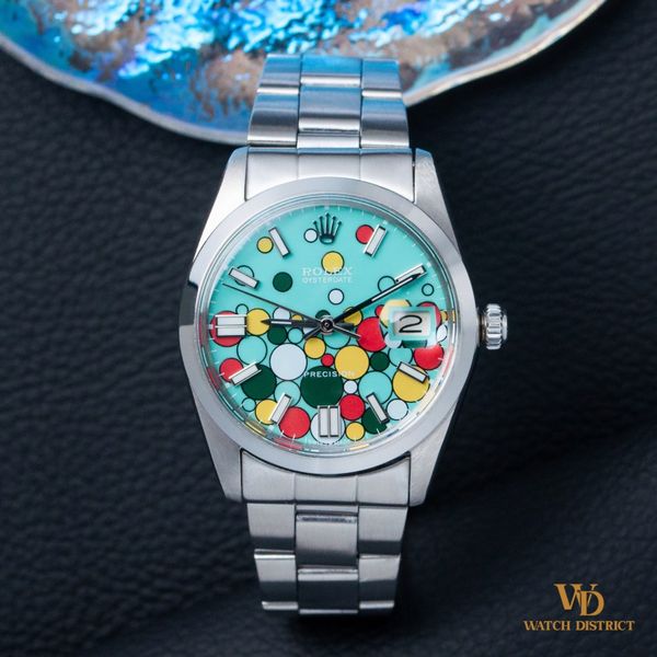 1973 34mm Rolex Oysterdate Precision 6694 Manual Winding Tiffany ...