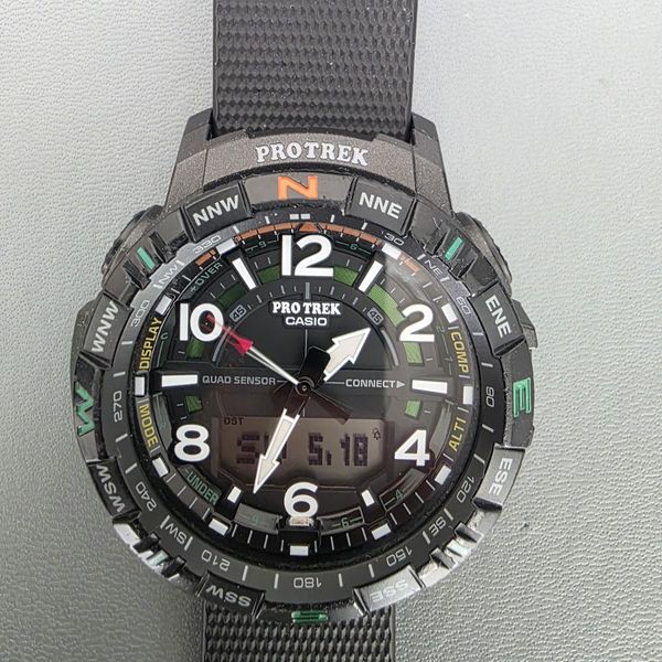 Casio Men's Protrek PRT-B50-1ER Analogue-Digital Quartz Watch with ...