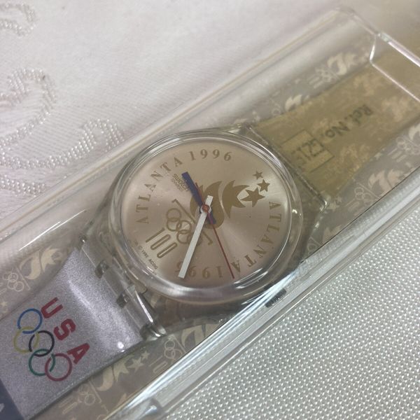 Swatch Watch Atlanta Laurels GZ150 Olympic 34mm 1996 New | WatchCharts ...