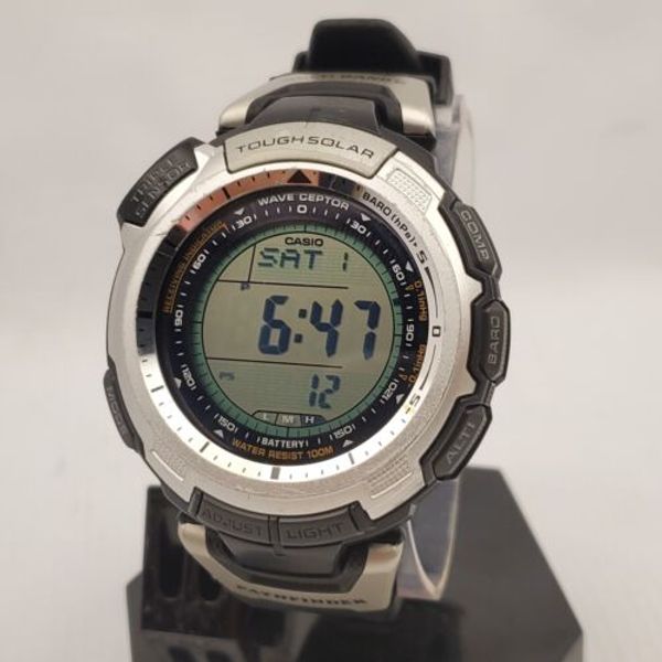 CASIO SPORT PATHFINDER PAW-1300 TOUGH SOLAR DIGITAL MEN'S WATCH TRIPLE ...