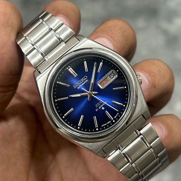 Seiko 5 Automatic 17 Jewel Blue Dial (Changed) Japan Men's Watch cal-7009 | WatchCharts Marketplace