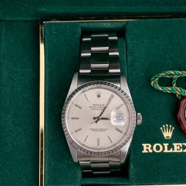 FS Rolex 16220 Datejust IBM Award Watch with Box and Papers ...