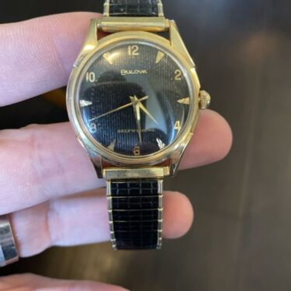 Vintage Bulova self winding 14k gold bezel Men's watch | WatchCharts ...