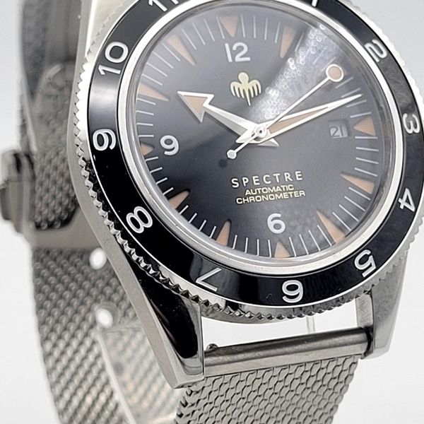 James Bond 007 SPECTRE Automatic Black Divers Watch Citizen Miyota ...
