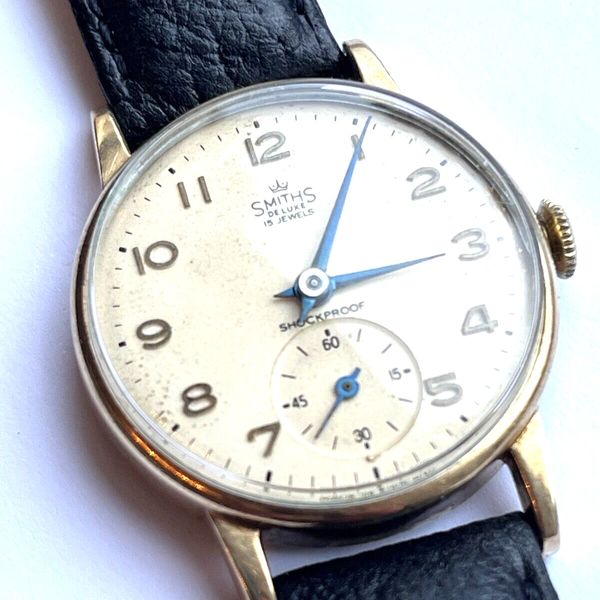 9ct Gents Vintage Smiths mechanical Strap watch | WatchCharts Marketplace